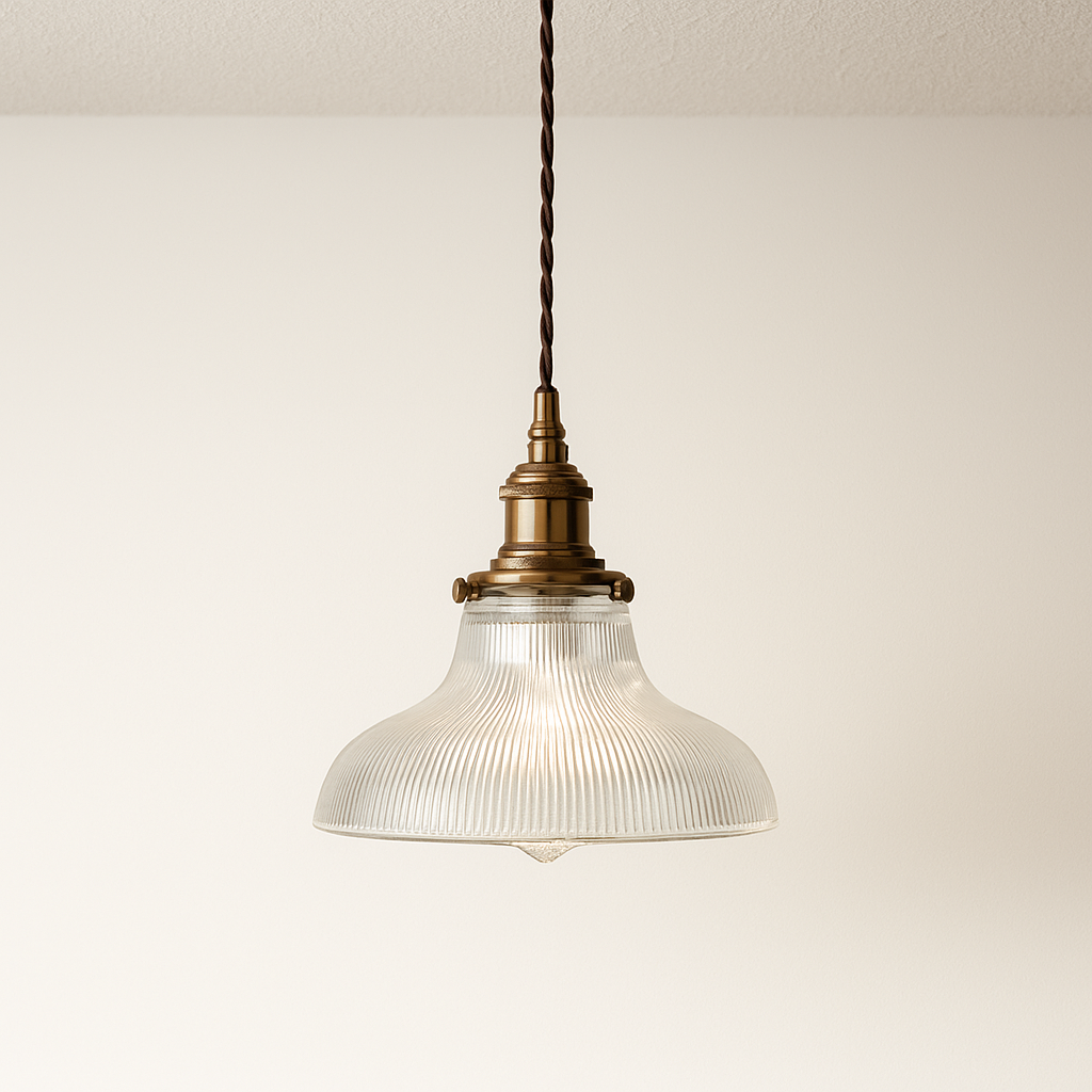 Luminária Pendente Clássico Retrô Vintage Vidro Metal Gus - ORNE™
